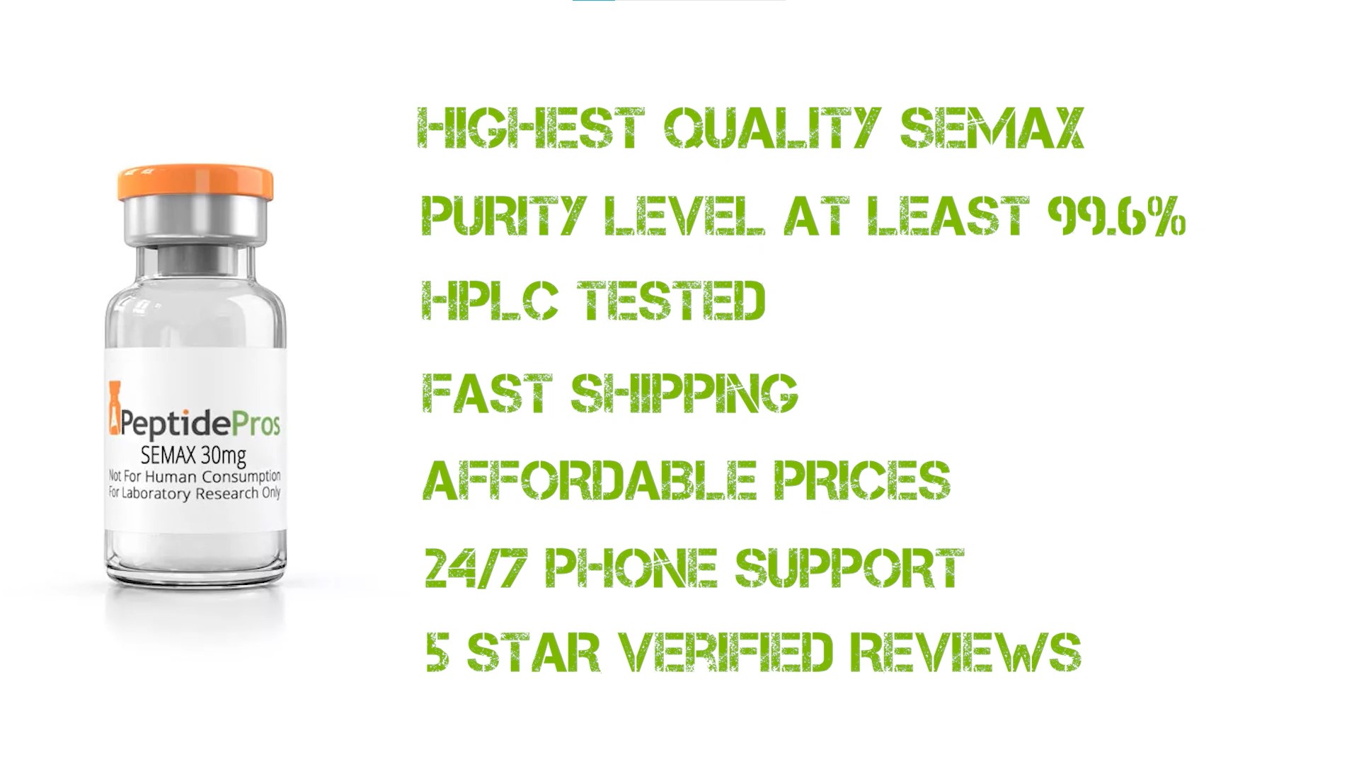 Buy SEMAX and other USA Peptides from Peptide Pros