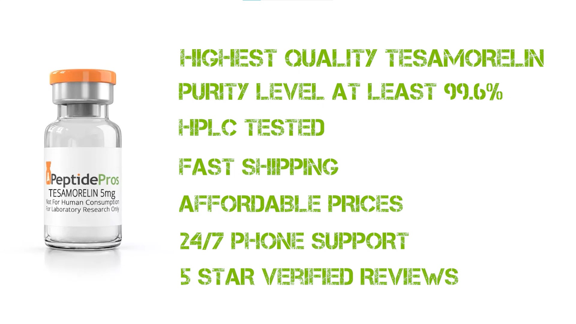 Buy Tesamorelin and other USA Peptides from Peptide Pros