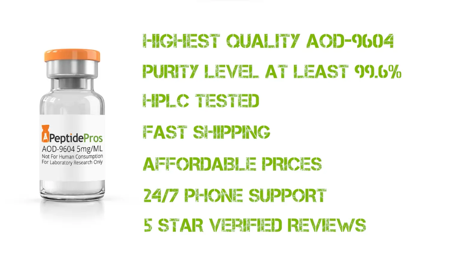 AOD-9604 Peptide for Sale from Peptide Pros